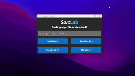 Sortlab Demo A Pygame Based Animation Visualiser For Sorting