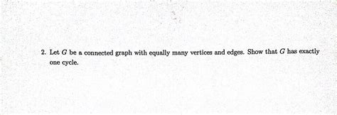 solved 2 let g be a connected graph with equally many