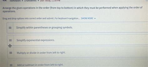 [answered] Homework Unanswered Due Today 11 59 Pm Arrange The Given Kunduz