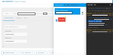 accessing backend hana xsjs from sap conversational ai chatbot