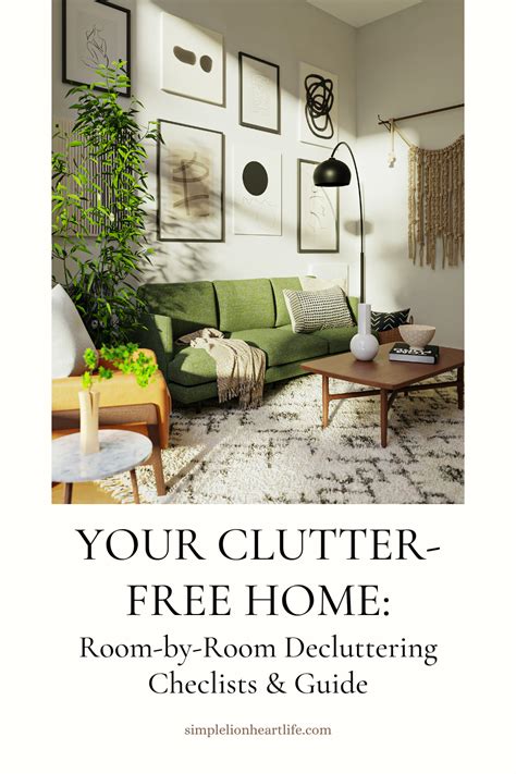 Your Clutter Free Home Step By Step Decluttering Checklists To Declutter Your Home Simplify Your