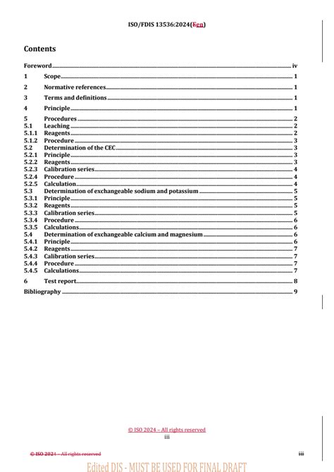 ISO FDIS 13536 Soil Quality Determination Of The Potential Cation Exchange Capacity And