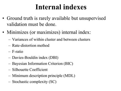 Ppt Cluster Validation Powerpoint Presentation Free Download Id