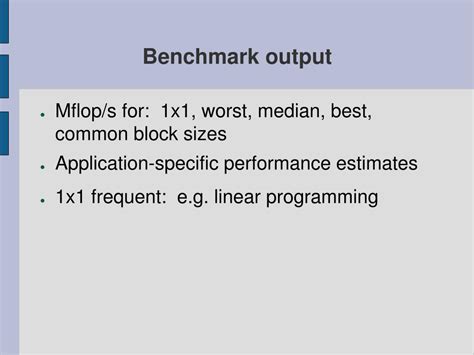 Ppt Adaptable Benchmarks For Register Blocked Sparse Matrix Vector Multiplication Powerpoint