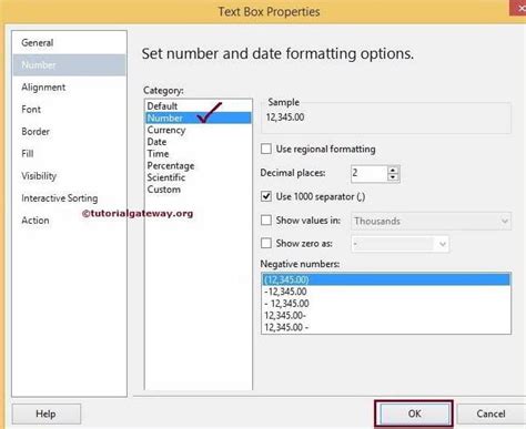 Format Numbers In SSRS Reports