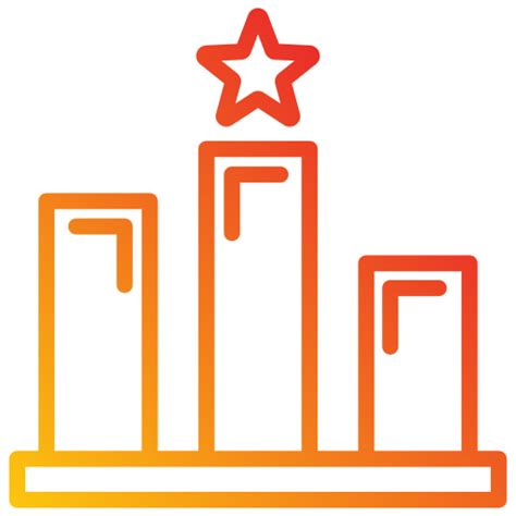 Ranking Generic Gradient Outline Icon