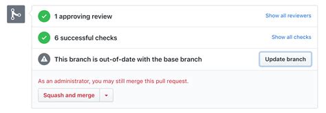 Update Branch Button For Stale Branches · Issue 1236 · Refined