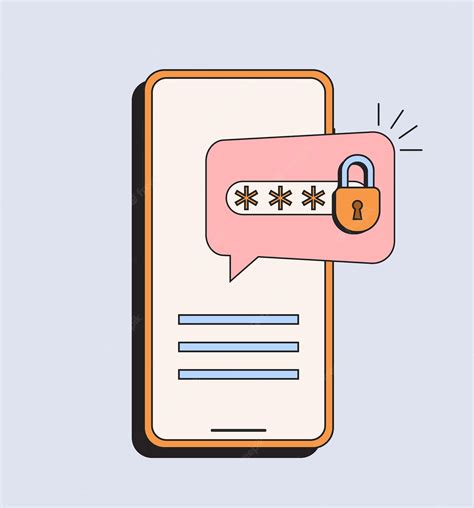 Premium Vector Phone With Password Verification Code Message On