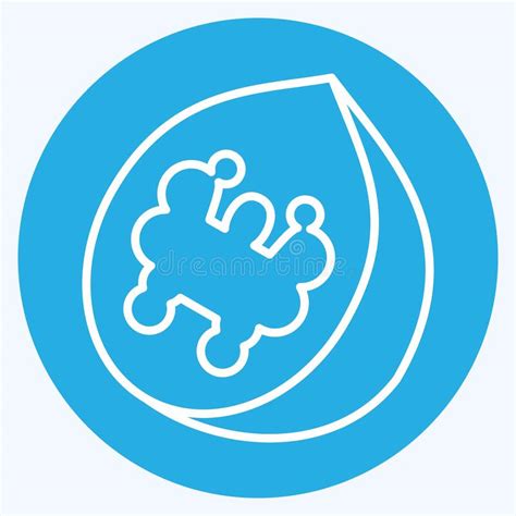 Icon Walnut Suitable For Nuts Symbol Blue Eyes Style Simple Design Editable Design Template
