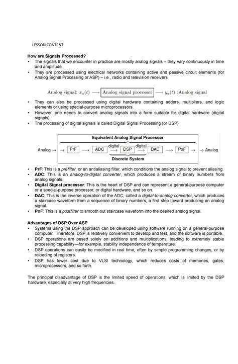 Signals Spectra And Signal 3 LESSON CONTENT How Are Signals