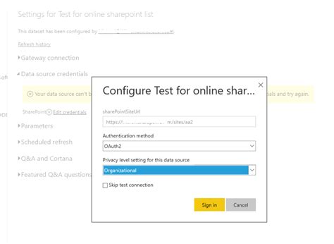 Solved Sharepoint Online List Schedule Refresh Microsoft Fabric Community