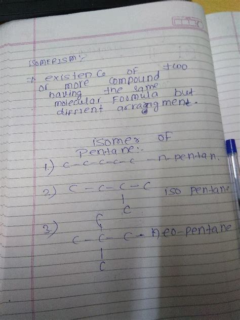 Rulequalionivuiveu Tu Crat155 8 What Is Isomerism Draw The Isomers Of Pentane