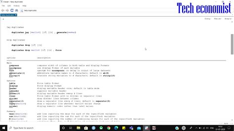How To Remove Duplicates In Stata Youtube
