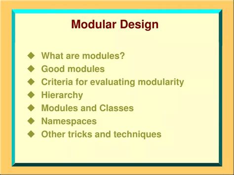 PPT Modular Design PowerPoint Presentation Free Download ID