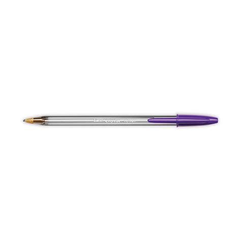 Bic Cristal Fun Purple Ballpoint Pen Pack Of 20 929055