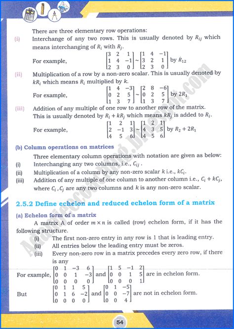 Adamjee Coaching Matrices And Determinants Unit 2 Maths Class 11th Text Book