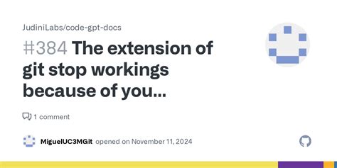 The Extension Of Git Stop Workings Because Of You Extension · Issue