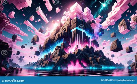 Exploding Minecraft Colorful Cubes Minecraft Blocks Minecraft