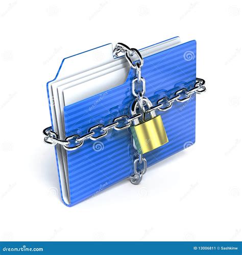 Protect Folder Stock Illustration Illustration Of Container 13006811
