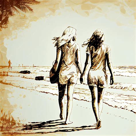 Illustration De Couples De Même Sexe En Dessin Animé De Style Dessin Animé Photo Premium