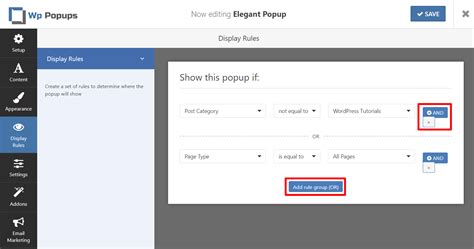 How To Use Wp Popups Display Rules Wp Popups Documentation
