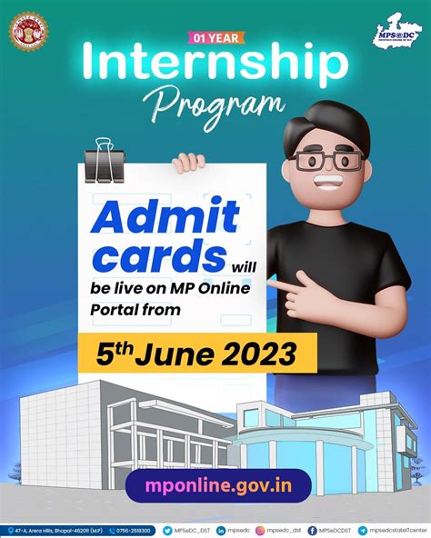 Mpsedc Internshipwithmpsedc Internship Admitcard Mponline Mpsedc