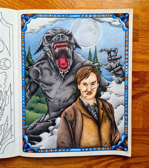Werewolf Remuslupin Finishedcoloringbook