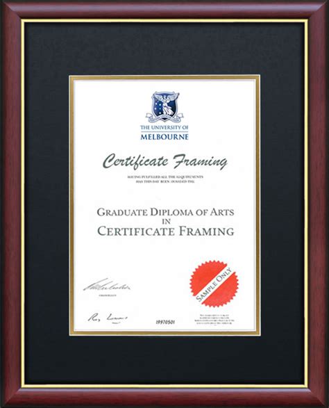 Certificate Frames For Your University Of Melbourne Degree
