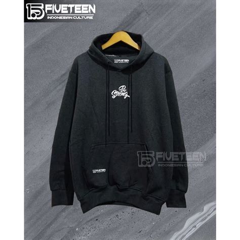 jual jaket hoodie pria distro original fvtn warna abu tua be strong hoodie cowok terbaru 2022