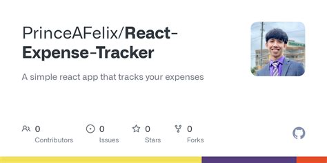 Github Princeafelix React Expense Tracker A Simple React App That Tracks Your Expenses
