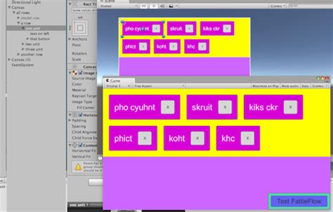 Unity Game Engine Correct Flowlayoutgroup In Unity3d As Per