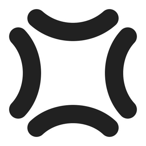 Anger Symbol Icon Fluentui Emoji Mono Iconpack Microsoft