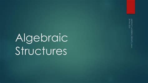 Algebraic Structuresgroups123344tghpdf