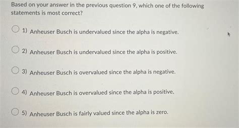 Based On Five Years Of Monthly Return Data You