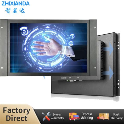 Metal Case 17 3 Inch 1920 1080 Embedded Industrial LCD Display Monitor DVI VGA HDMI LCD