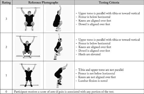 Functional Movement Screen Fms Deep Squat Adapted With Permission Download Scientific