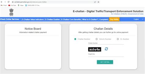 Maharashtra Mh Traffic Challan Status E Challan Pay Online Payment