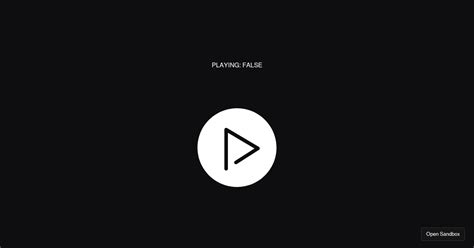 Animated Play Button Codesandbox