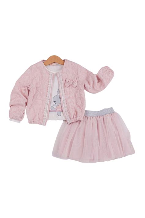 Детски Комплект момиче дълъг ръкав 3 части