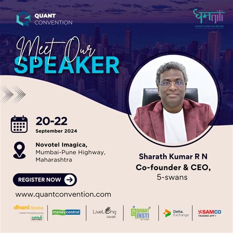 sovit manjani cmt on linkedin excited to meet and learn from sharath kumar r n at quant