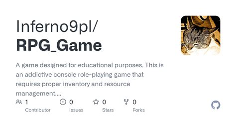 Github Inferno Pl Rpg Game A Game Designed For Educational Purposes This Is An Addictive