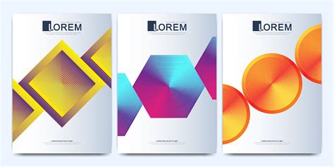 안내 책자 전단지 전단지 커버 카탈로그 잡지 또는 연례 보고서 A4 크기에 대 한 최신 벡터 템플릿 간단한 도형 그라데이션 0명에 대한 스톡 벡터 아트 및 기타 이미지