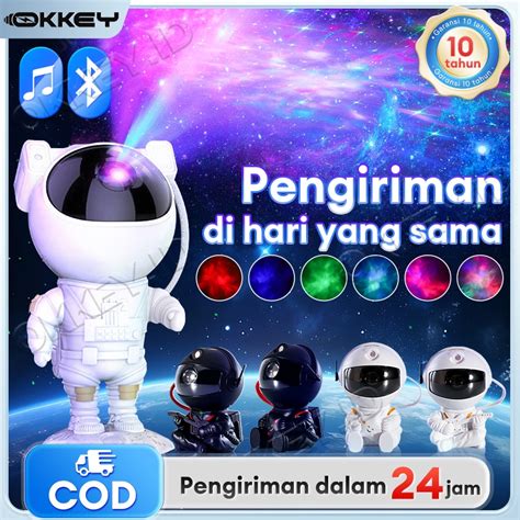 Jual Hadiah Paling Dicari Lampu Tidur Proyektor Lampu Led Kama Aesthetic Astronot Hadiah