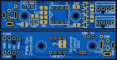 dual 12v pwm fan attiny85 controller platform for creating and