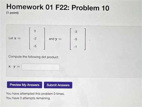 solved homework 01 f22 problem 10 1 point let x ⎣⎡3−2−5⎦⎤