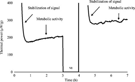 An Example Of The Raw Calorimetric Data Obtained Using The Following