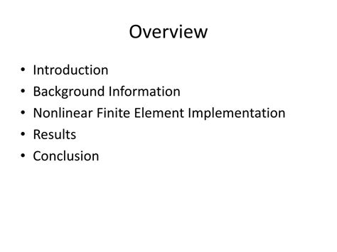 Ppt Modeling Of Neo Hookean Materials Using Fem Powerpoint Presentation Id5644162