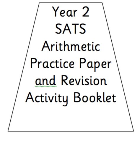 Year 2 Sats Arithmetic Paper 1 Practice New Curriculum Maths 2018