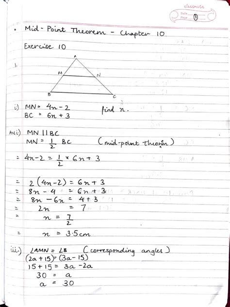 Mid Point Theorem Pdf