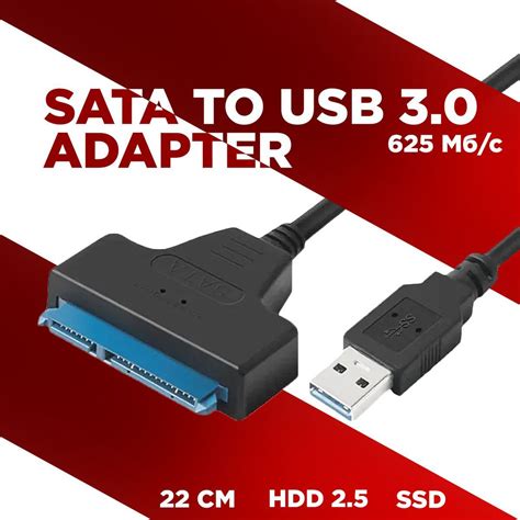 Кабель переходник Sata Usb 3 0 для Hdd 2 5 Ssd 22 см Sata кабель купить с доставкой по
